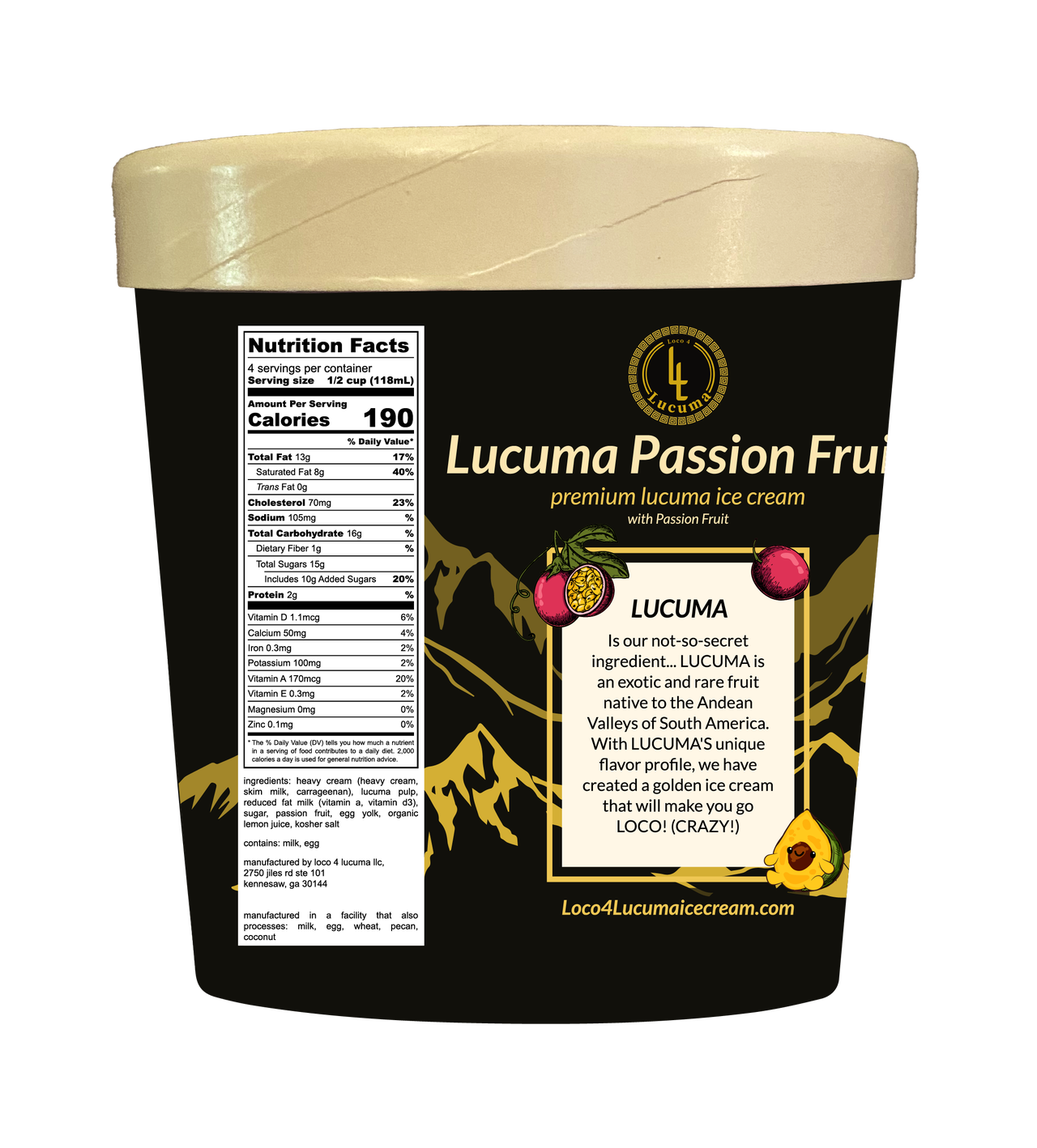 LUCUMA PASSION FRUIT 16OZ
